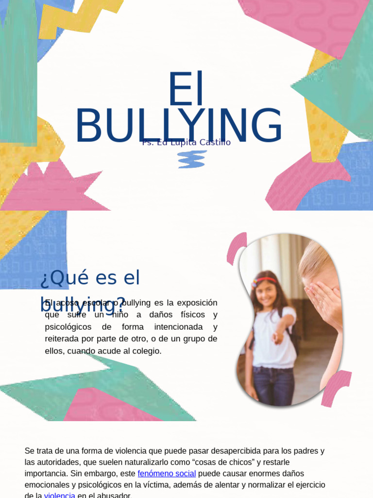 Guía Completa sobre el Bullying Escolar | PDF | Violencia | Abuso infantil