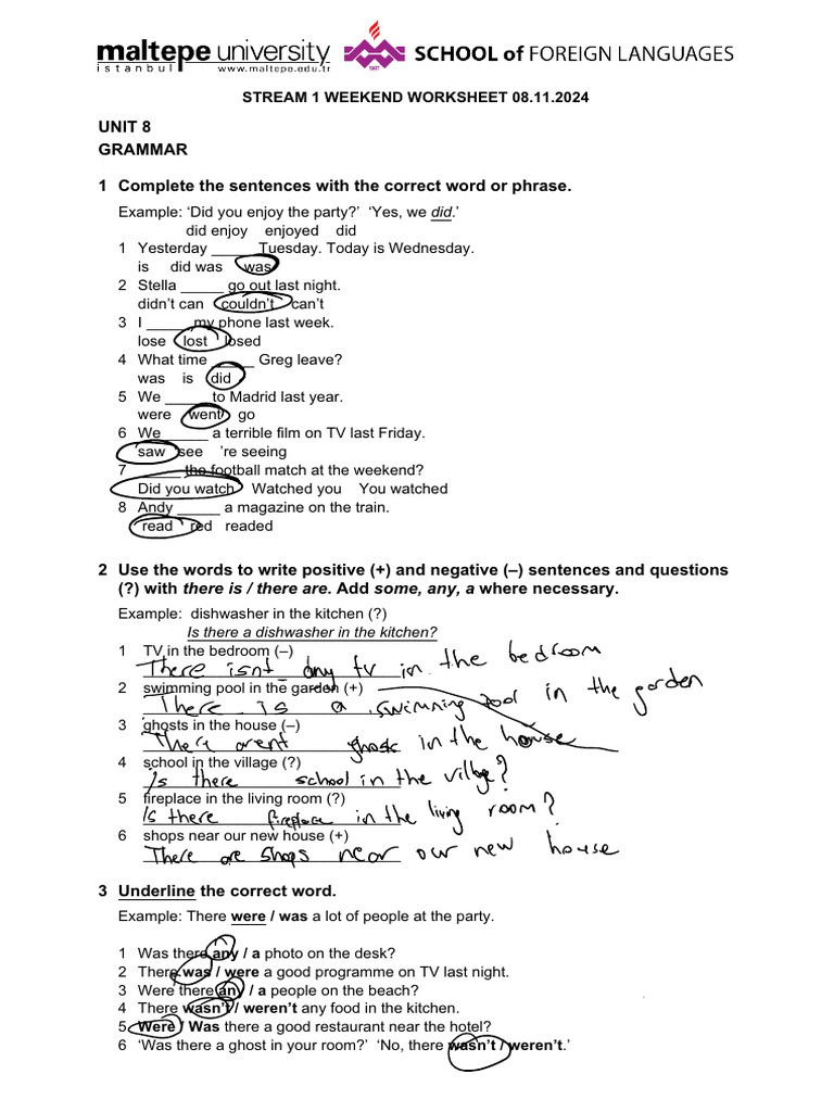 Stream 1 Weekend Worksheet 08.11.2024 (2) | PDF
