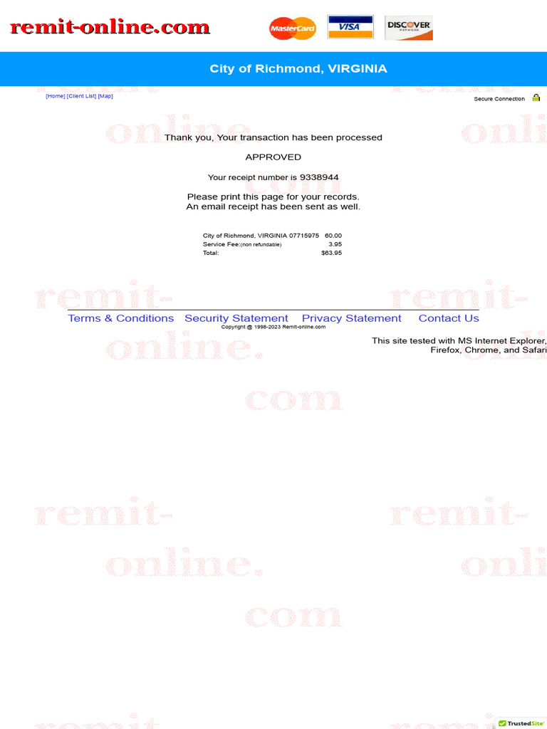 Remit Online Processing | PDF