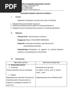 Lesson Plan Sanhi at Bunga | PDF