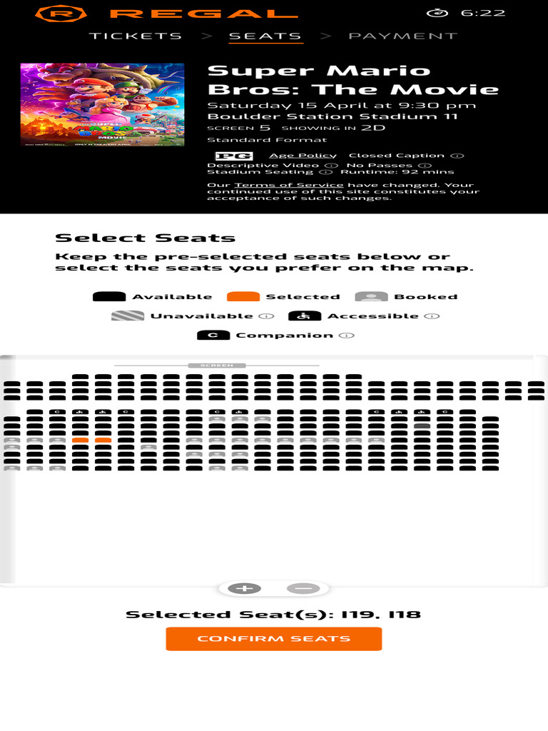 Regal - Select Seats | PDF
