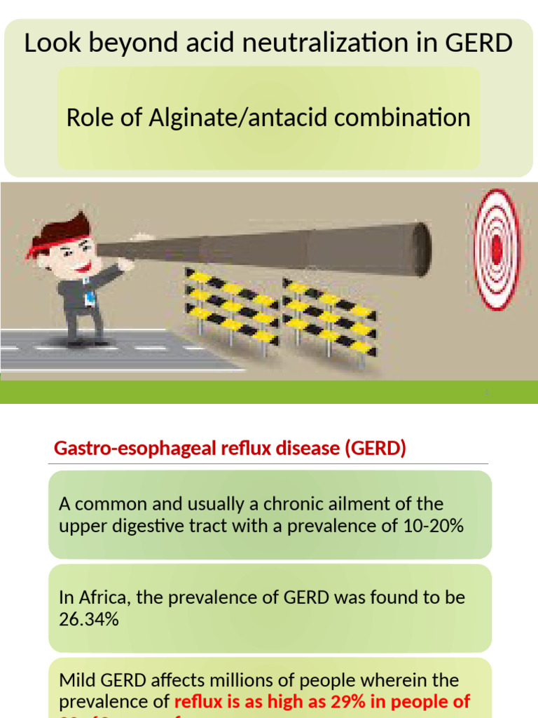 Alginate-Antacid Combo for GERD Relief | PDF | Gastroesophageal Reflux Disease | Heartburn