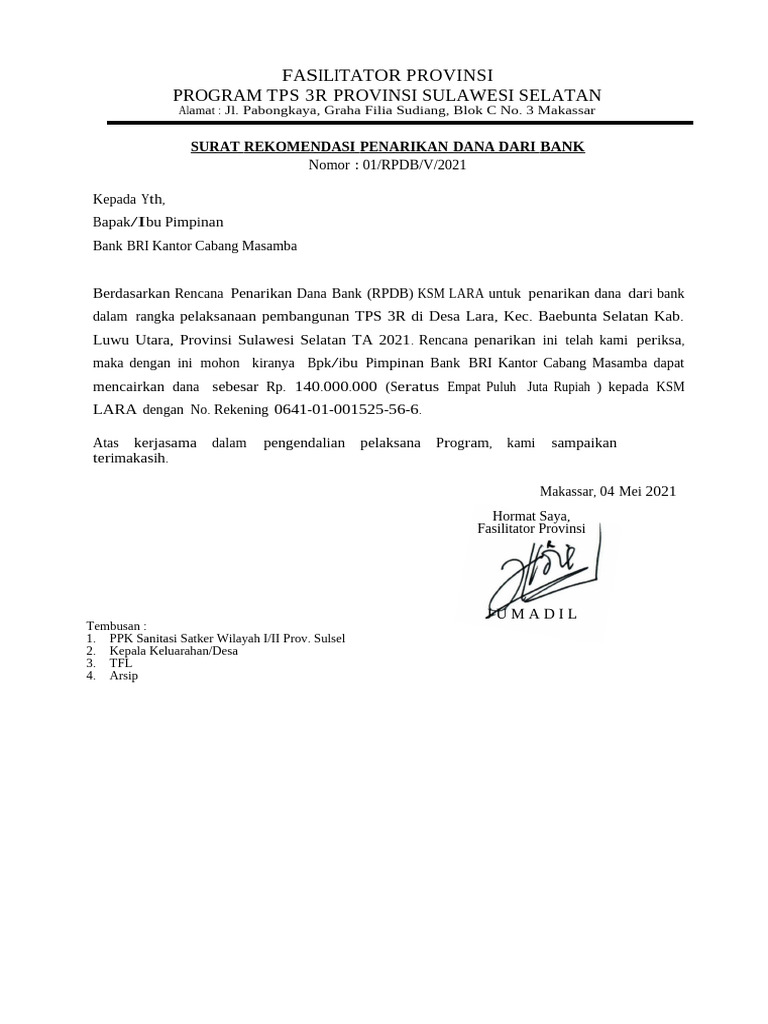 Rekom RPDB Lara | PDF