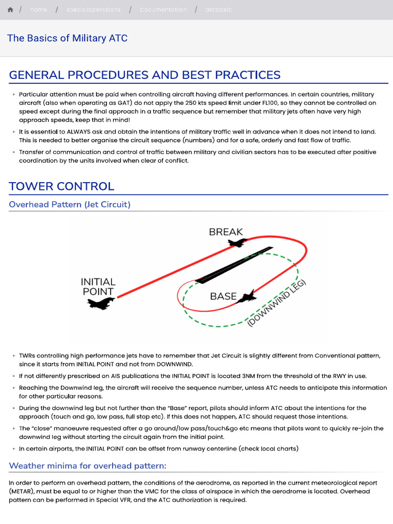 IVAO-SO-The Basics of Military ATC | PDF