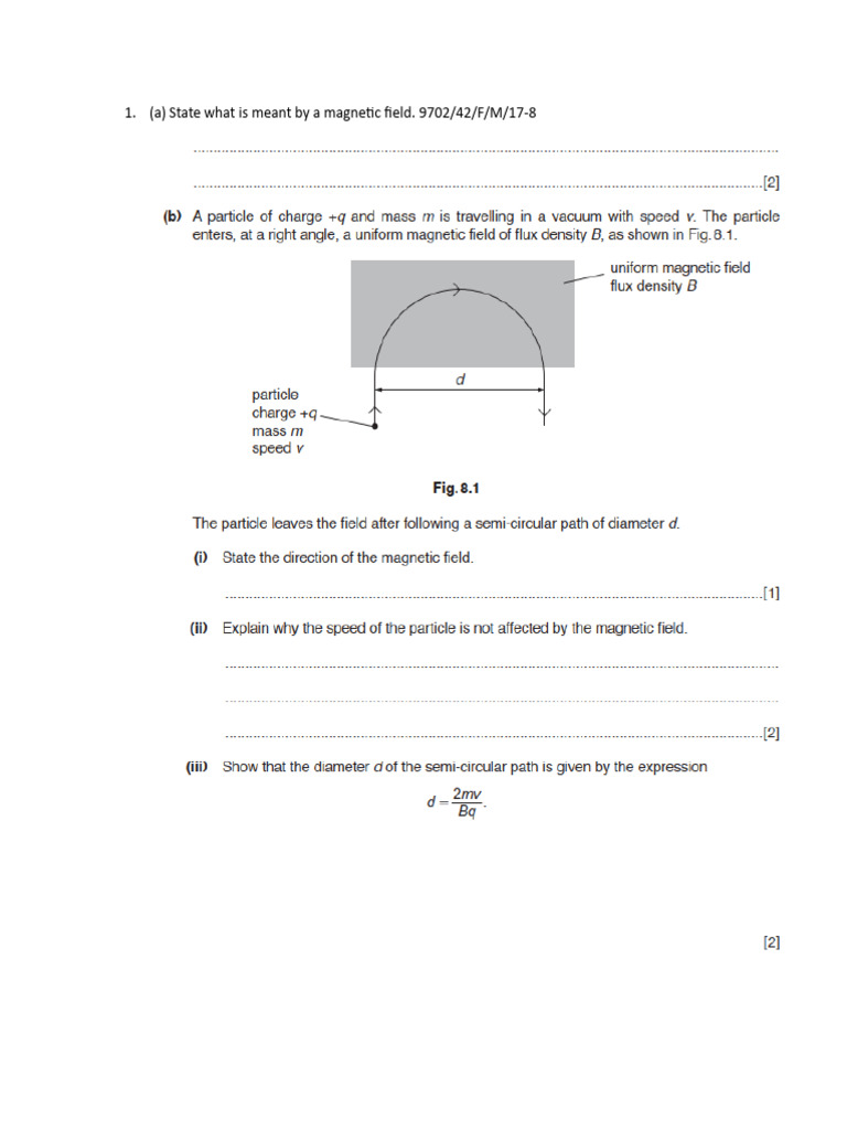 Motion of charged particles | PDF