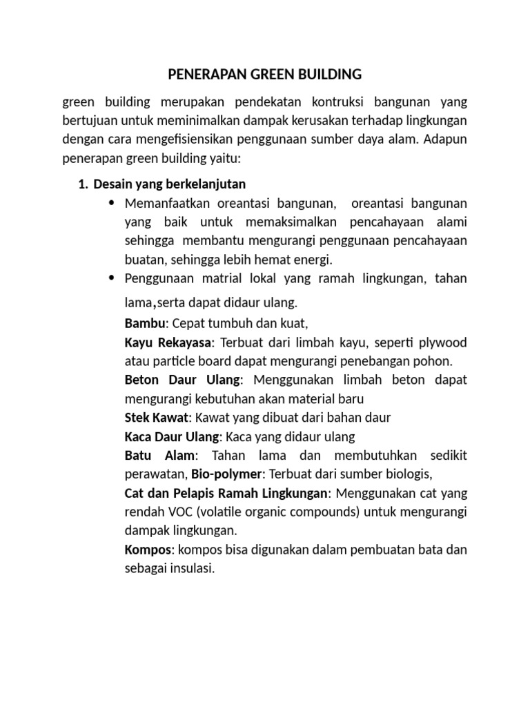 Penerapan Green Building | PDF
