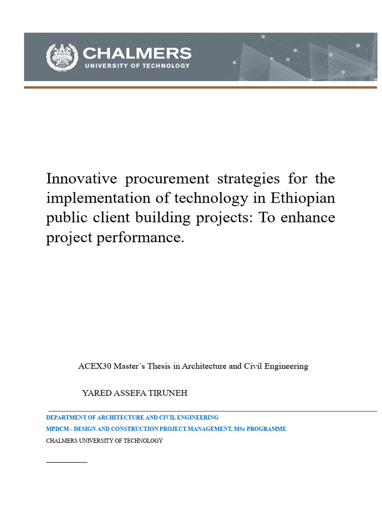 Innovative Procurement Strategies For The | PDF | Procurement | Consultant