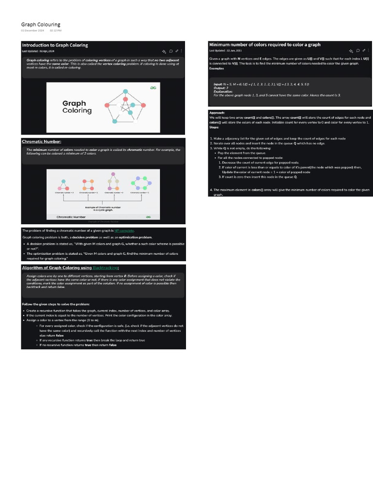 Graph Colouring | PDF