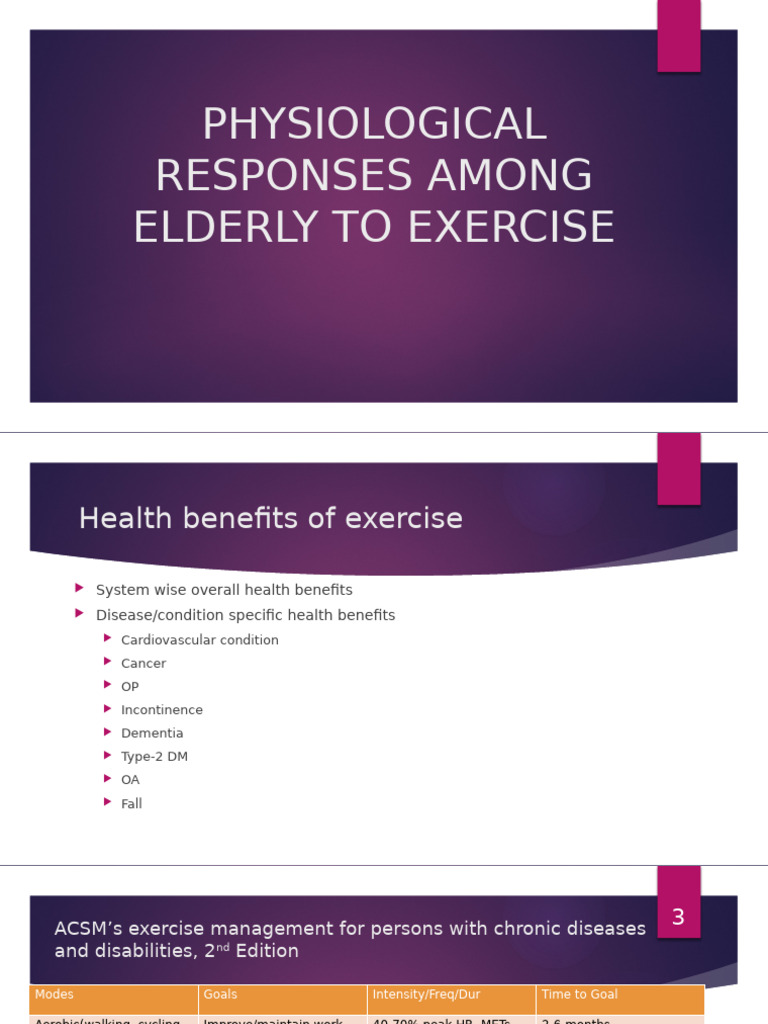 Physiological Responses To Acute Exercise | PDF | Aerobic Exercise ...