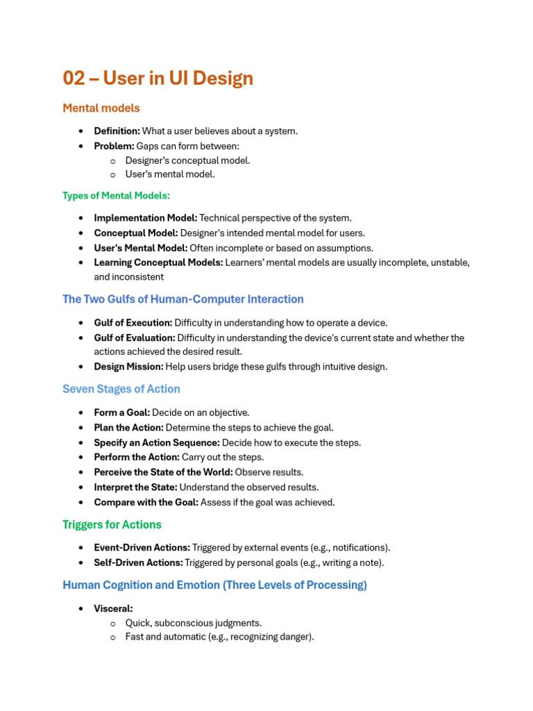 02 - User in UI Design | PDF | Goal | Conceptual Model