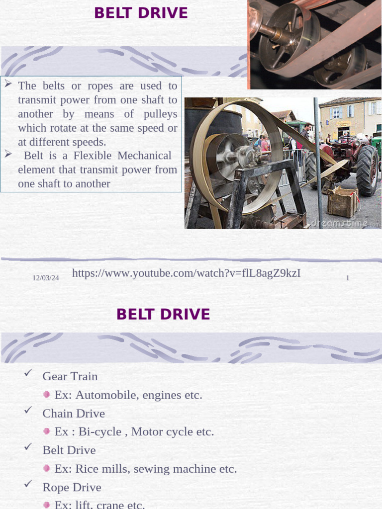 Theory of Machines | PDF | Belt (Mechanical) | Mechanical Engineering