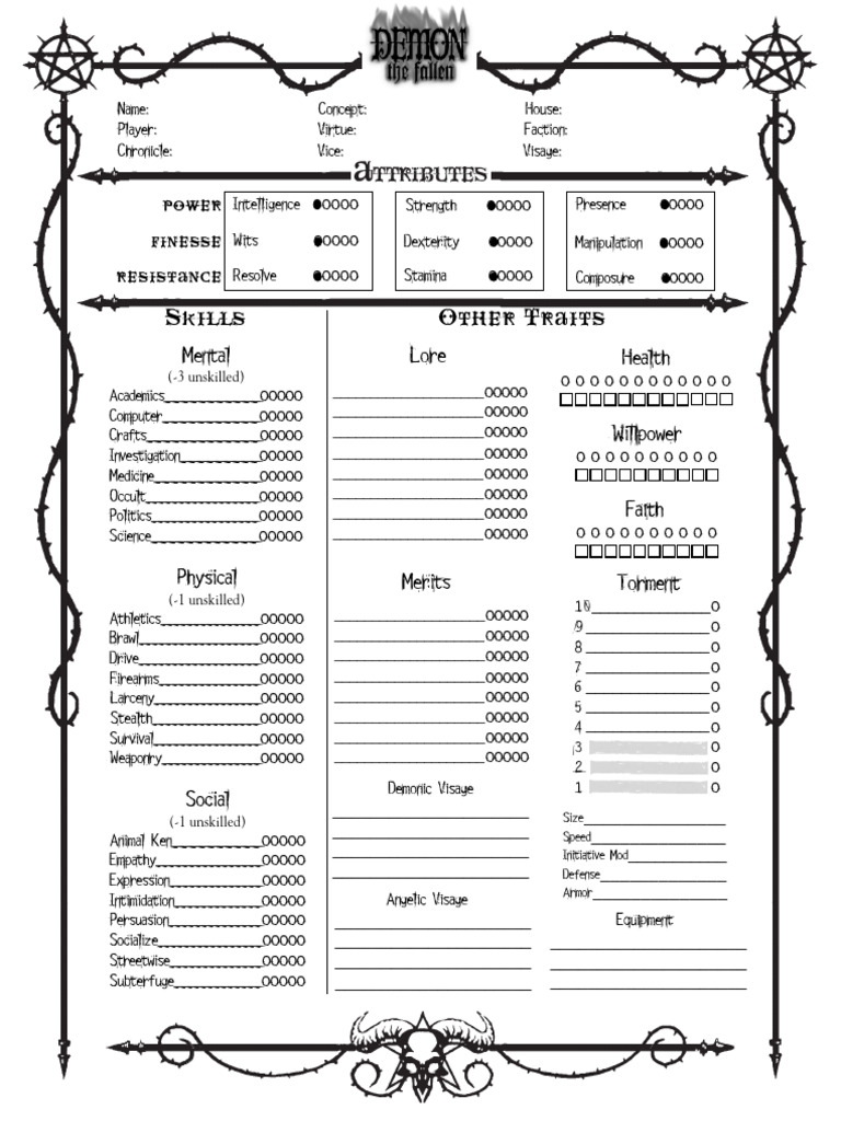 Demon(NWoD)v2 | PDF