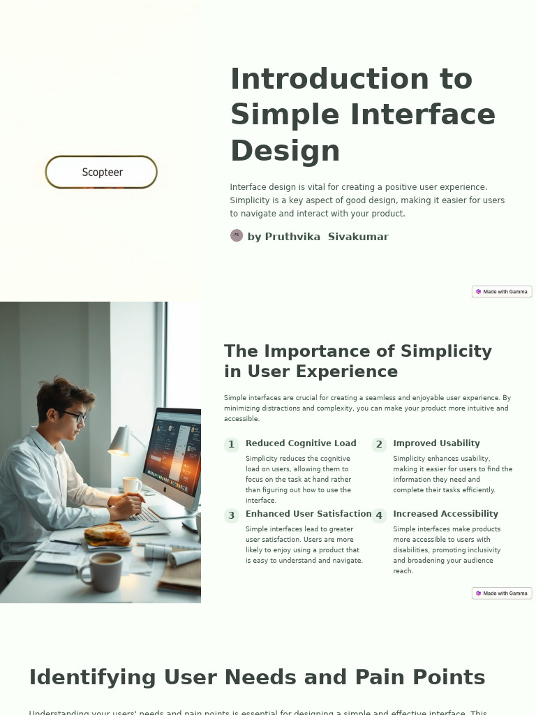 Introduction to Simple Interface Design | PDF | Usability | Human ...