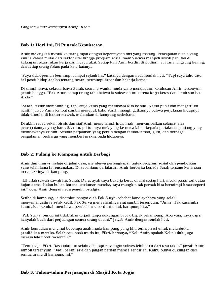 Langkah Amir | PDF