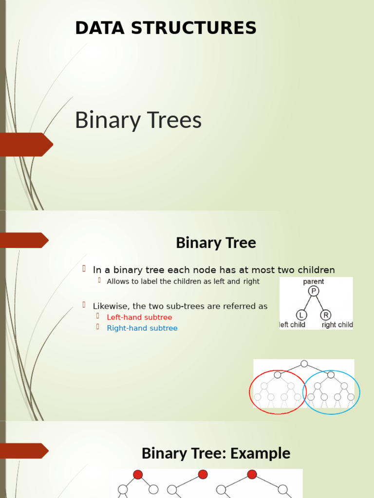 11-DSA-Binary Trees | PDF | Algorithms And Data Structures