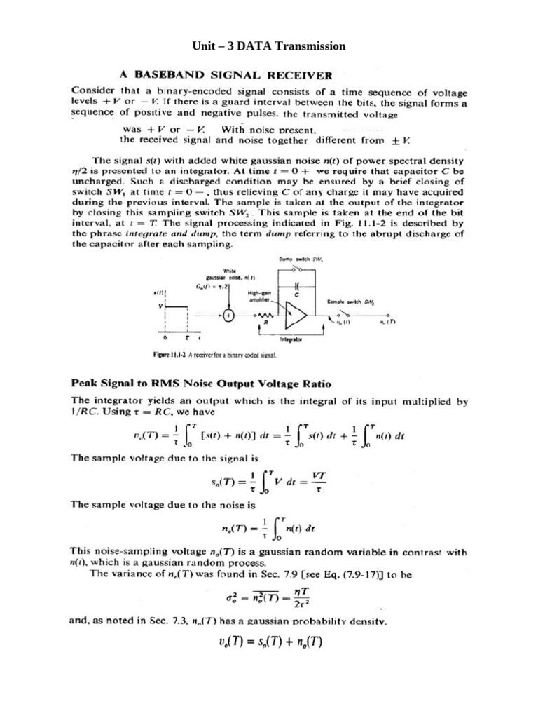 DC Unit 3, Data Transmission | PDF