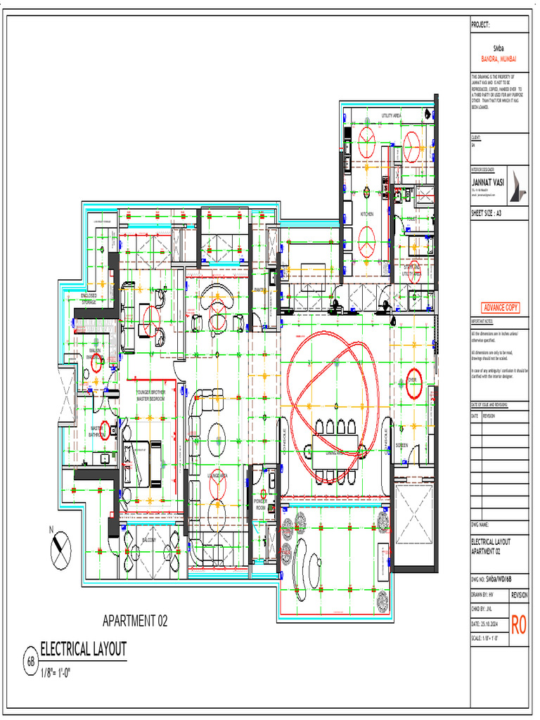 6B - SMba - Apartment 02 - Electrical Layout - 24!10!25 | PDF