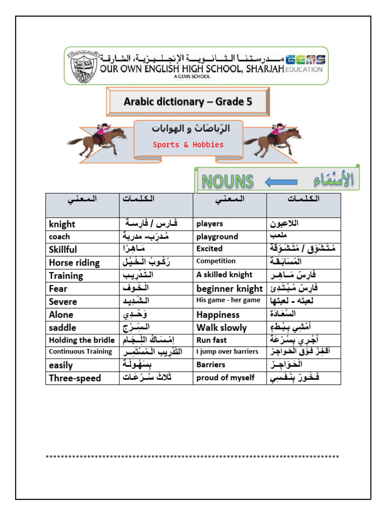Horse Riding - Dictionary | PDF | Equestrianism | Horses