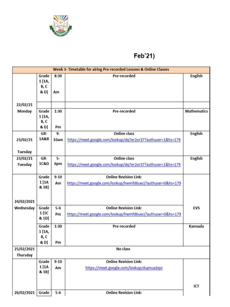 Grade 1- Week-3 Feb 22-26th-2021 (1) | PDF