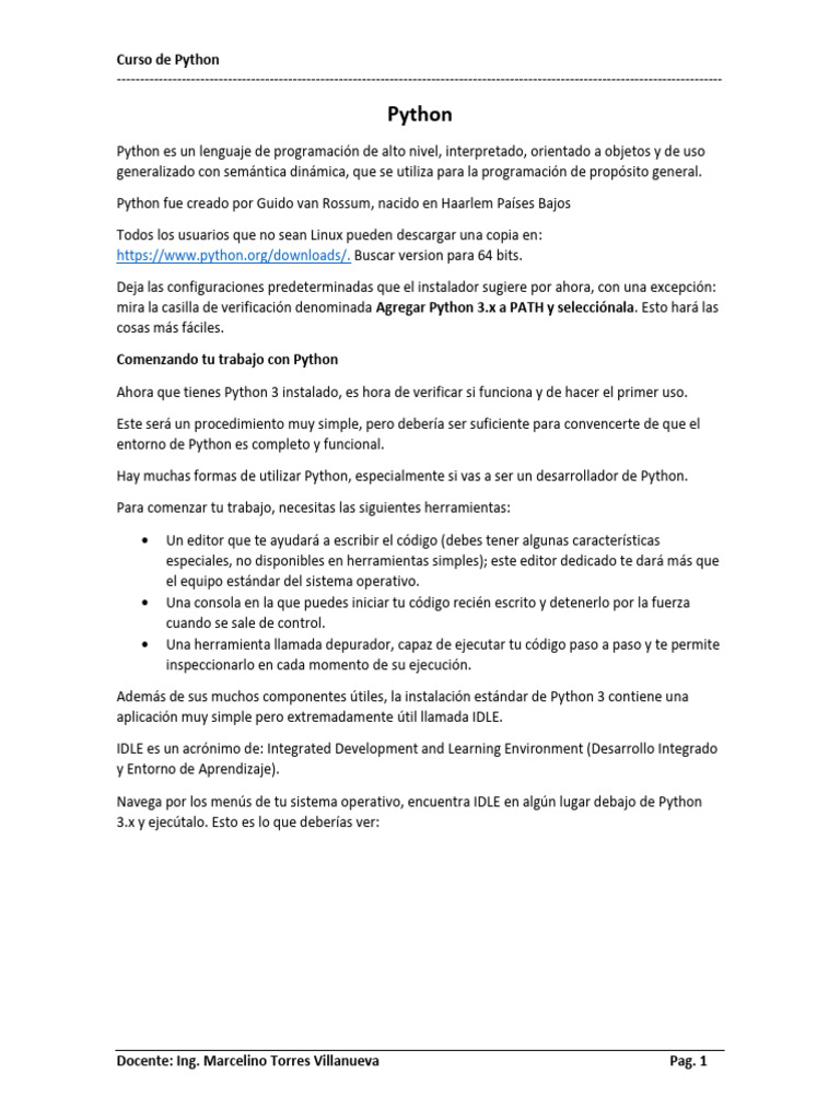 Taller de Python - Sesion 01 | PDF | Sustracción | División (Matemáticas)