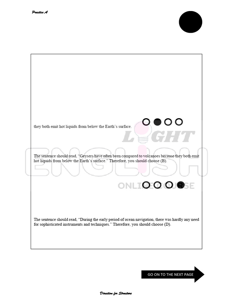 English Structure & Expression Practice Test | PDF