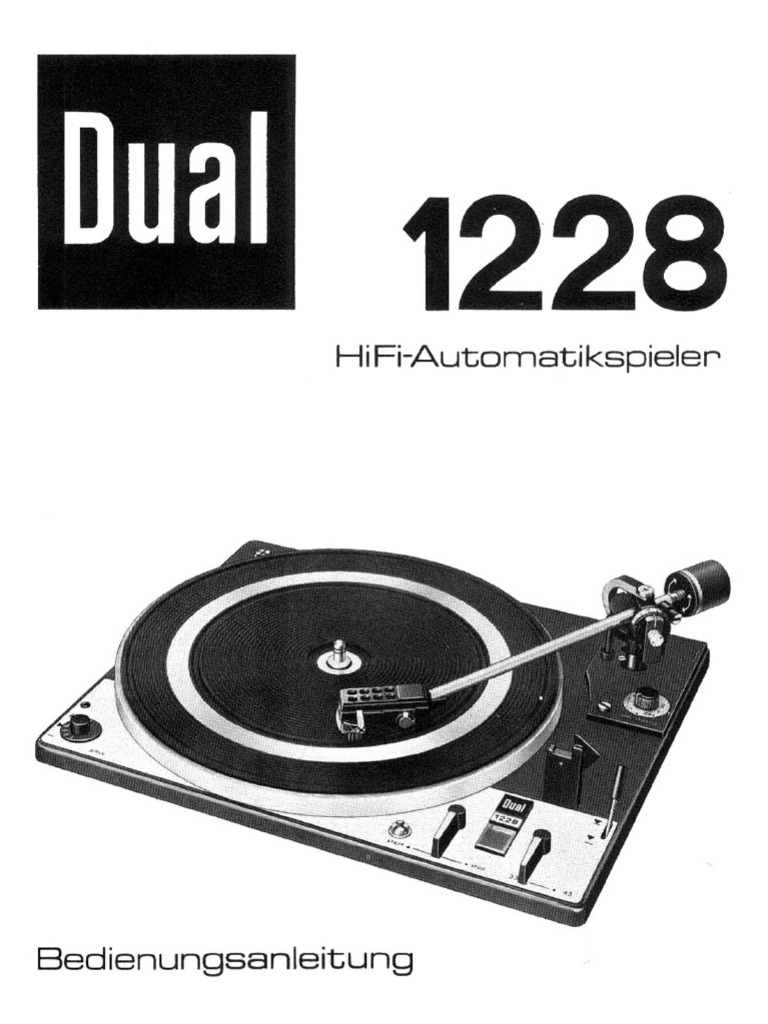 Dual 1228 Owners Manual | PDF