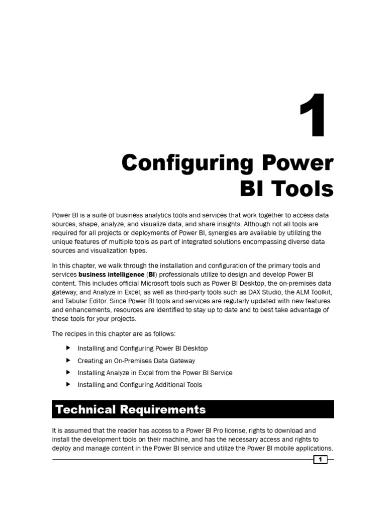 Microsoft Power BI Cookbook - Gain Expertise in Power BI With - Greg Deckler, Brett Powell pg1 | PDF