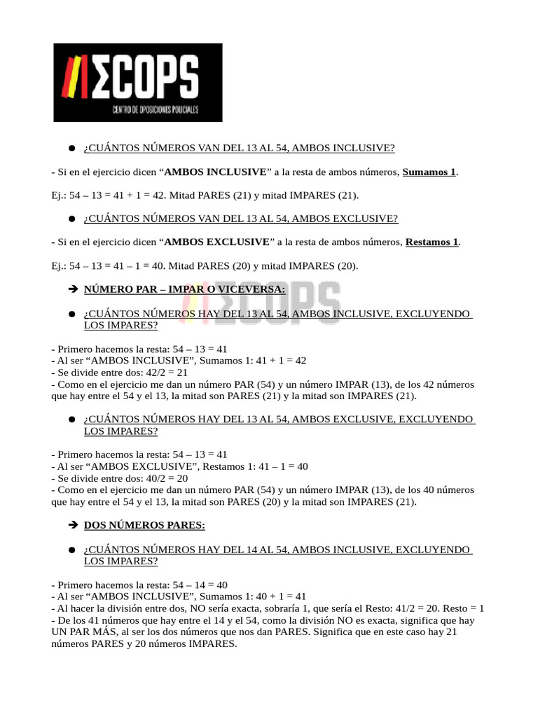 Explicación Inclusive Exclusive | PDF