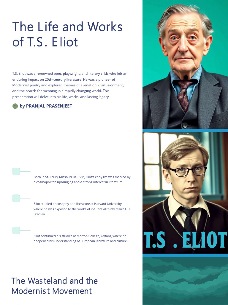 T.S. Eliot: Life, Works, and Legacy | PDF | T. S. Eliot | Poetry