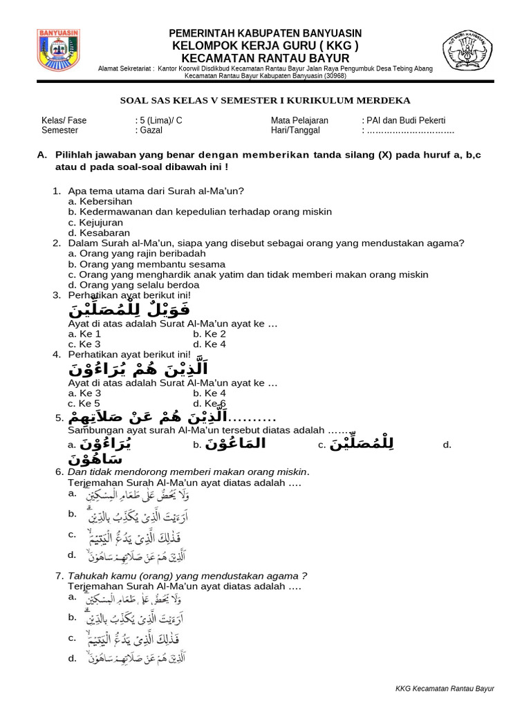Sas Pai Kelas 4 | PDF