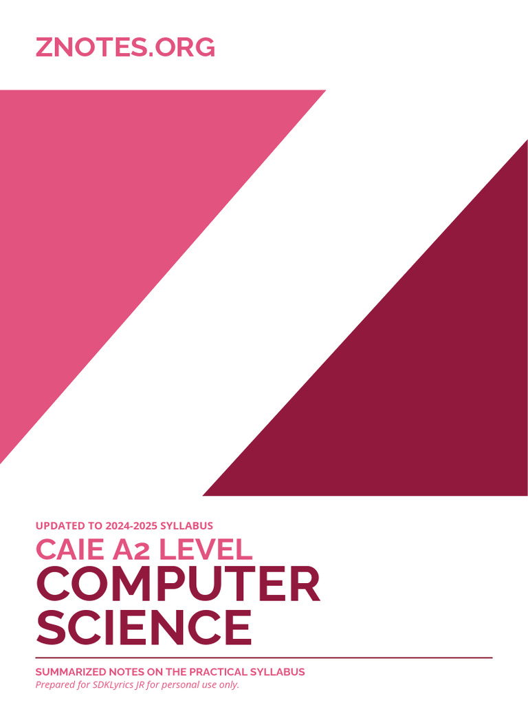 A Practical ZNotes | PDF | Class (Computer Programming) | Method ... A Practical ZNotes | PDF | Class (Computer Programming) | Method ...