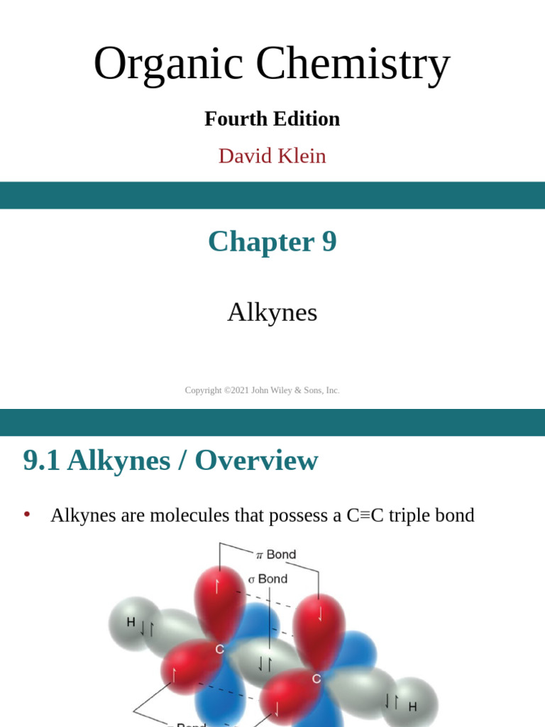 Ch09 Klein4e LecturePPT | PDF | Alkene | Hydrogenation
