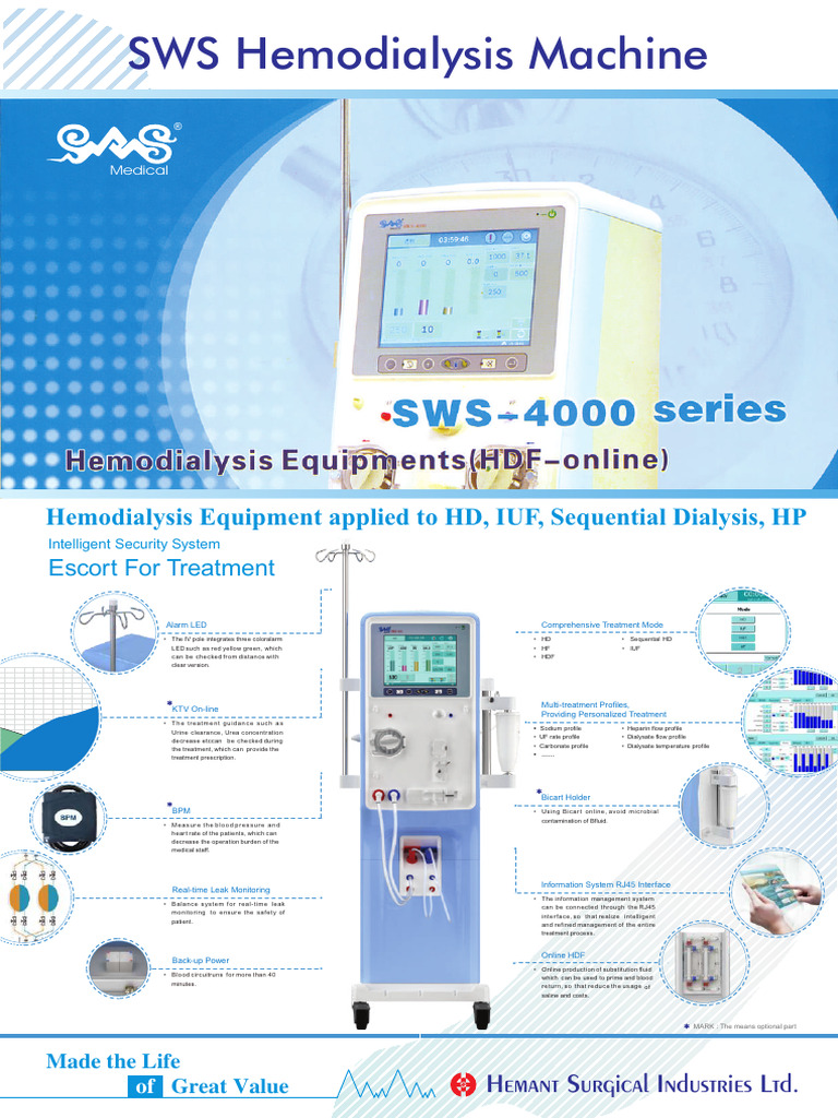 Hsil - Dialysis Machine | PDF | Hemodialysis