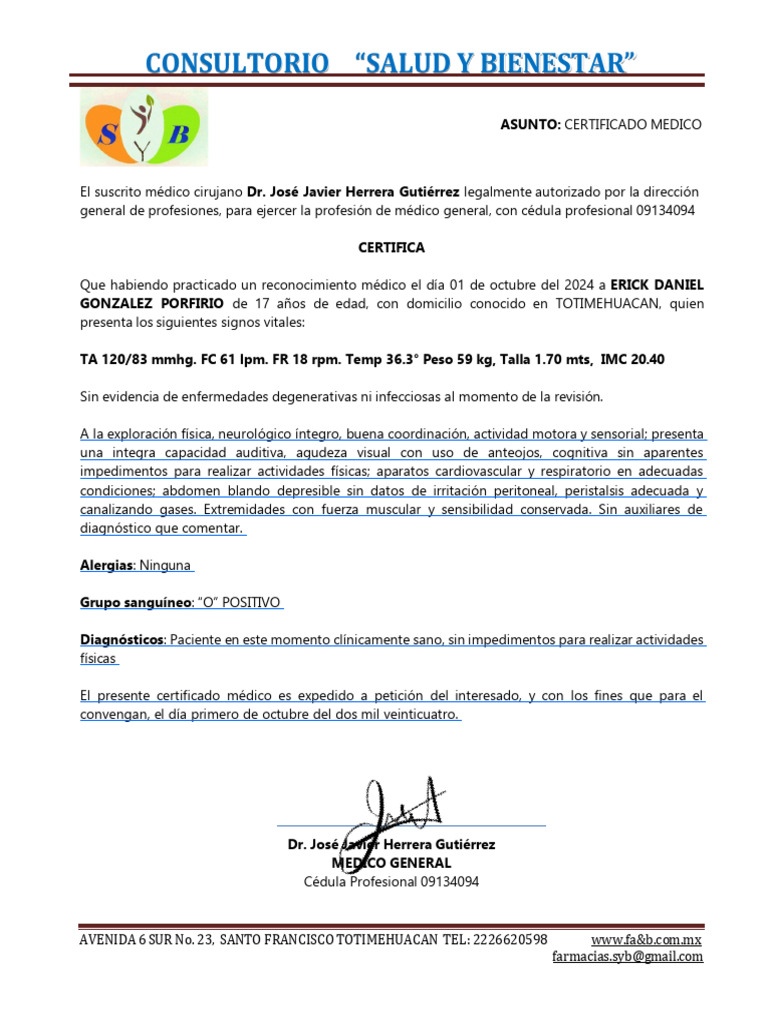 Certificado Erick Daniel | PDF