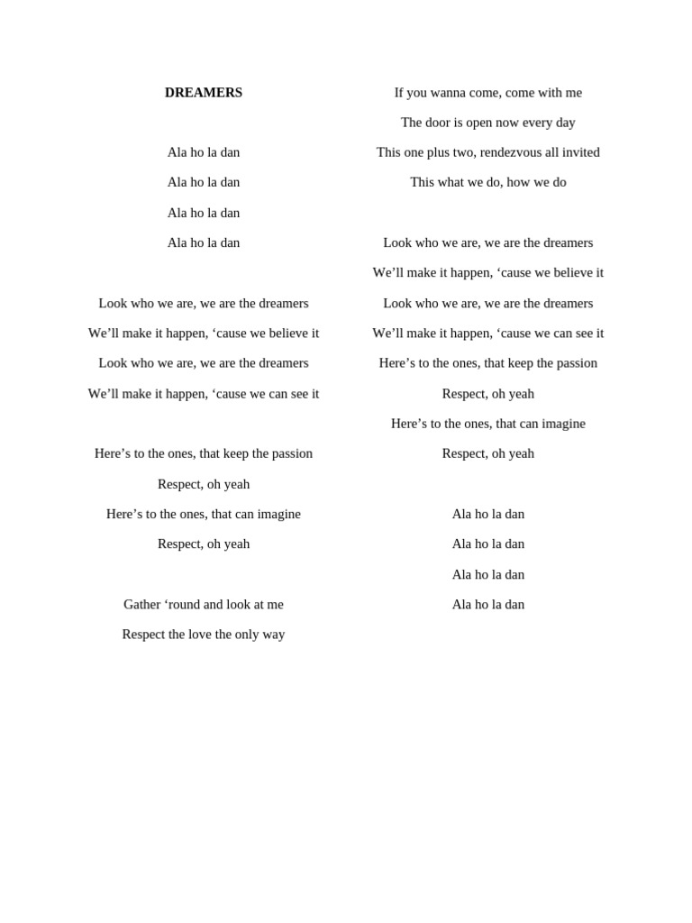 DREAMERS | PDF