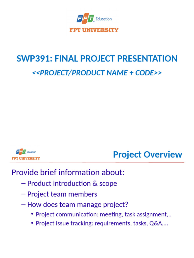 Template3 Project Presentation | PDF