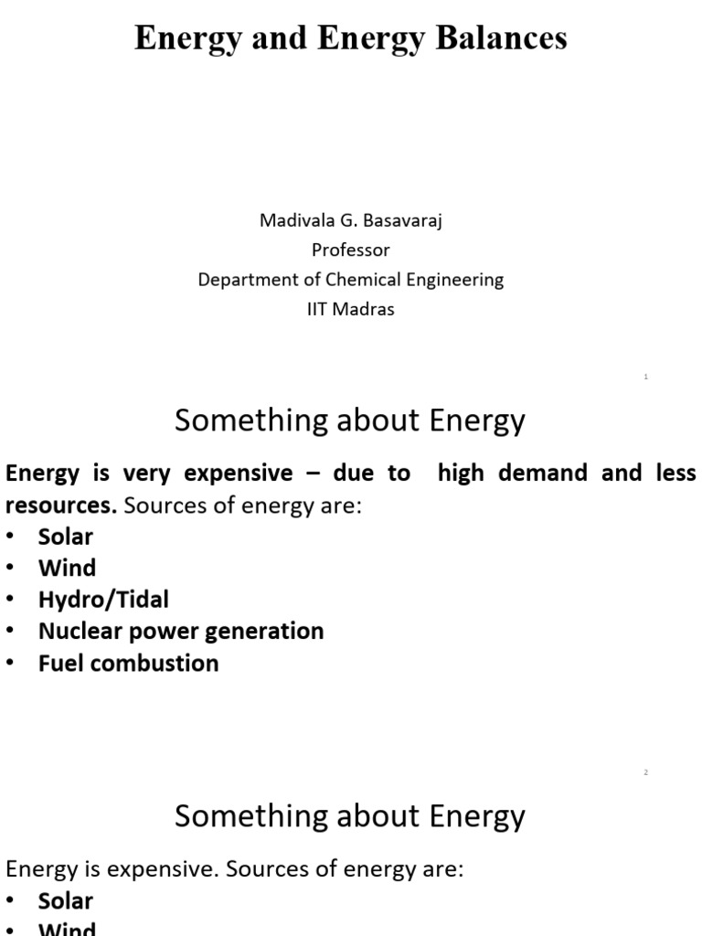 Energy and Energy Balances | PDF | Phase Diagram | Enthalpy