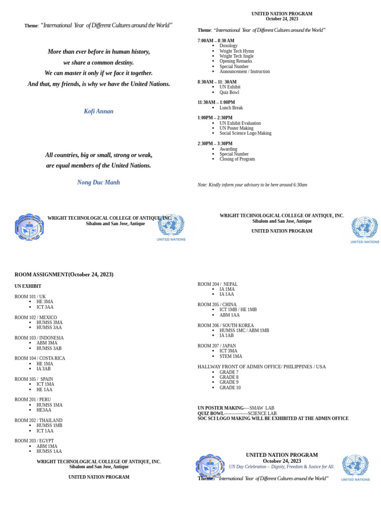 UN PROGRAM | PDF
