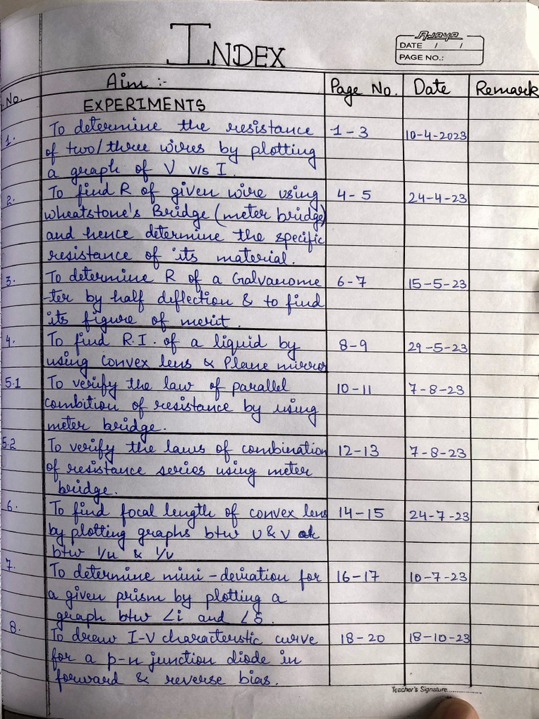 Physics Practical File | PDF