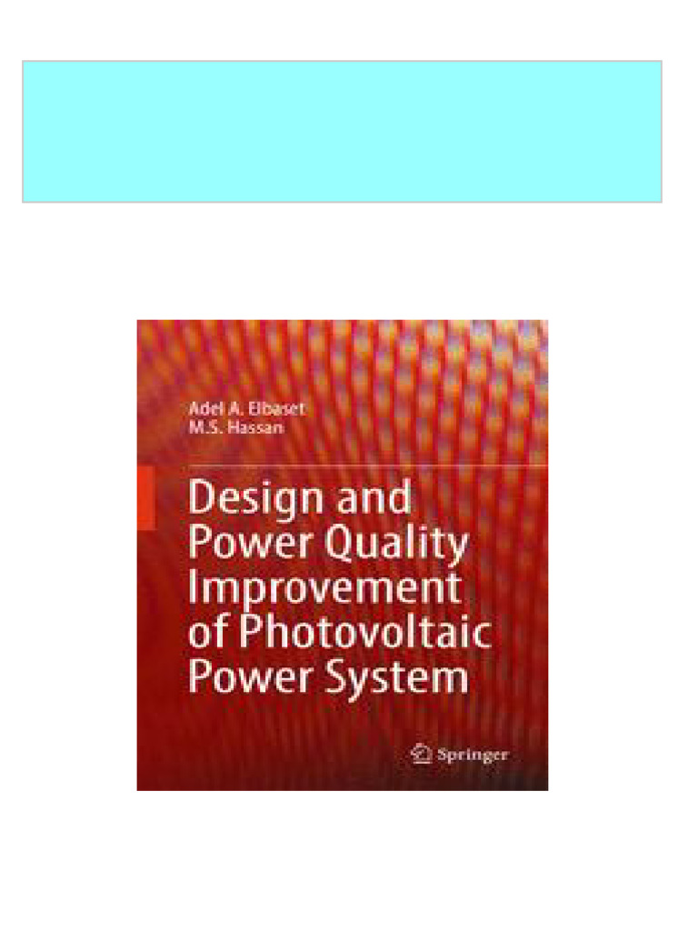 PDF Design and Power Quality Improvement of Photovoltaic Power System ... PDF Design and Power Quality Improvement of Photovoltaic Power System ...