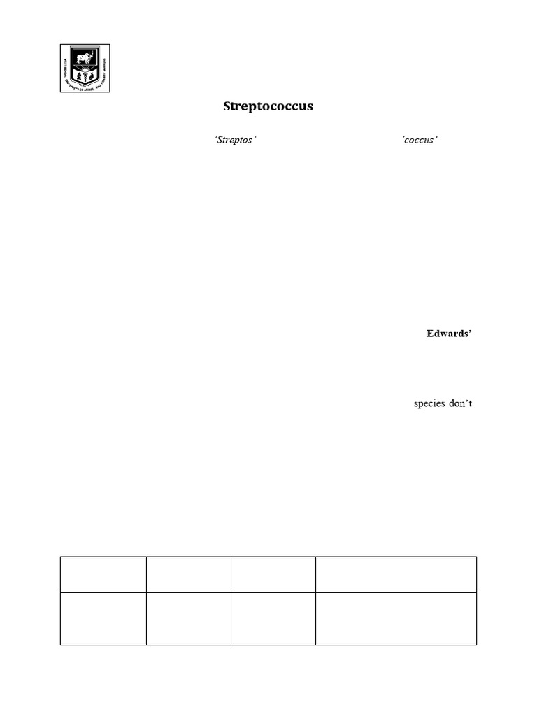 Streptococcus Pdf Streptococcus Microbiology