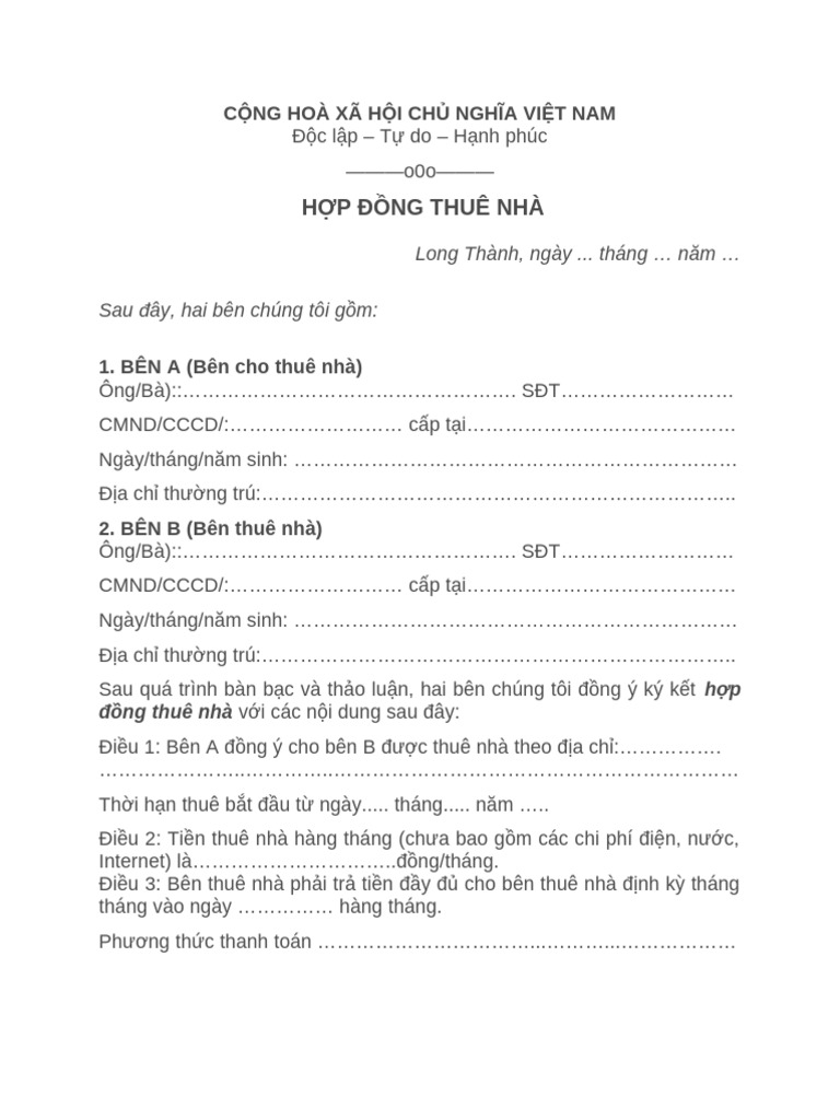 HD Thue Nha | PDF
