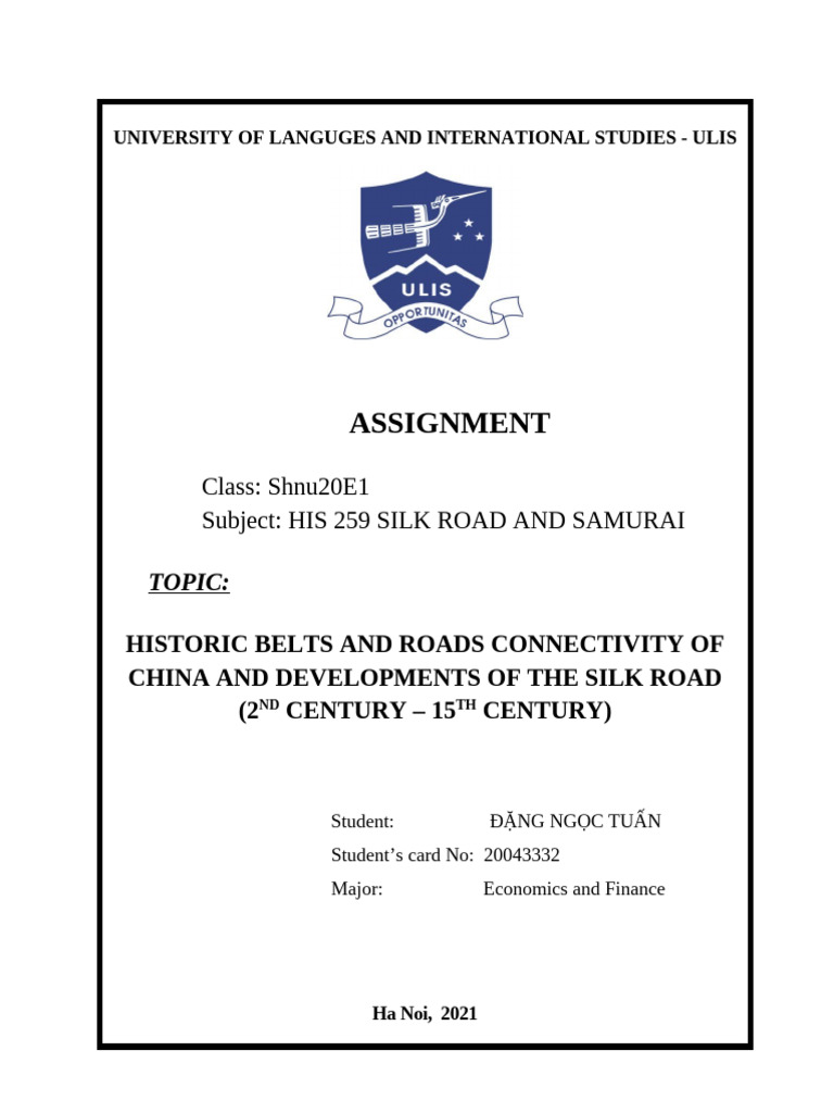 China's Historic Silk Road Connectivity | PDF | Silk Road | China