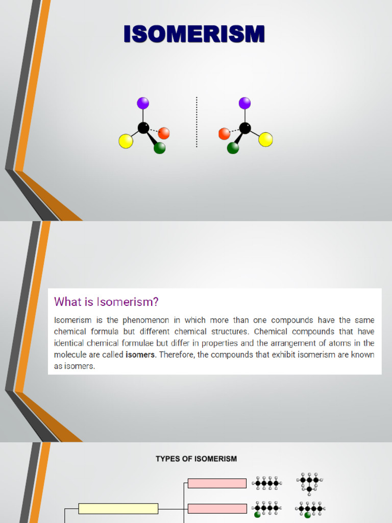 Isomerism 1. | PDF | Isomer | Chirality (Chemistry)