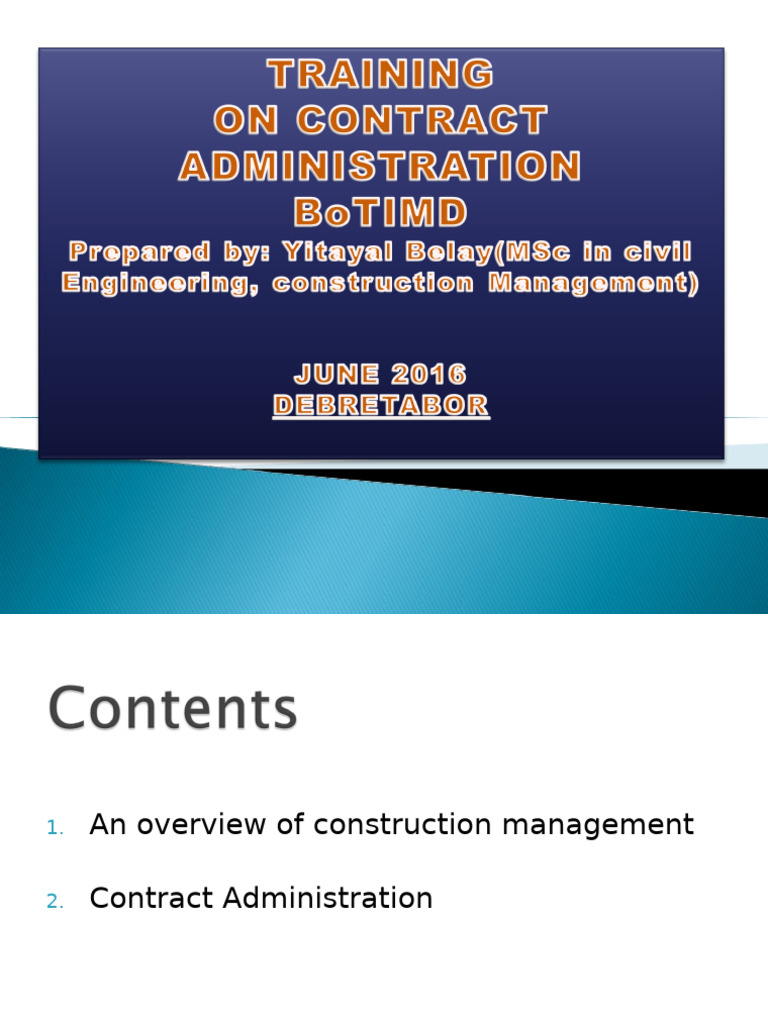 Contract Administration | PDF | Expense | Specification (Technical Standard)