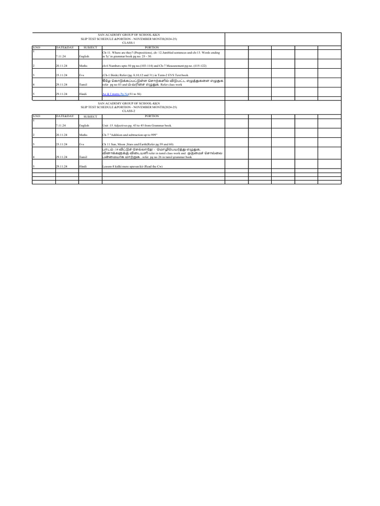 November 2024 Slip Test Portions | PDF