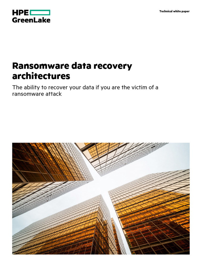 Ransomware Data Recovery Architectures-A00119614enw | PDF | Backup ...