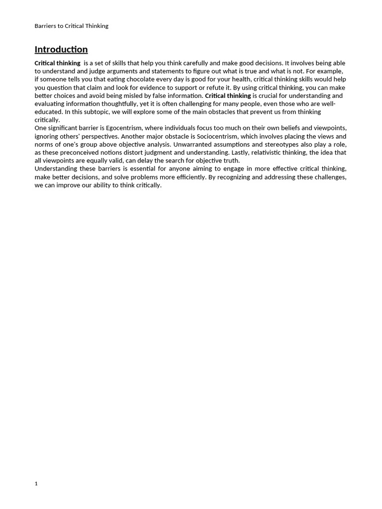 logic final | PDF | Critical Thinking | Relativism