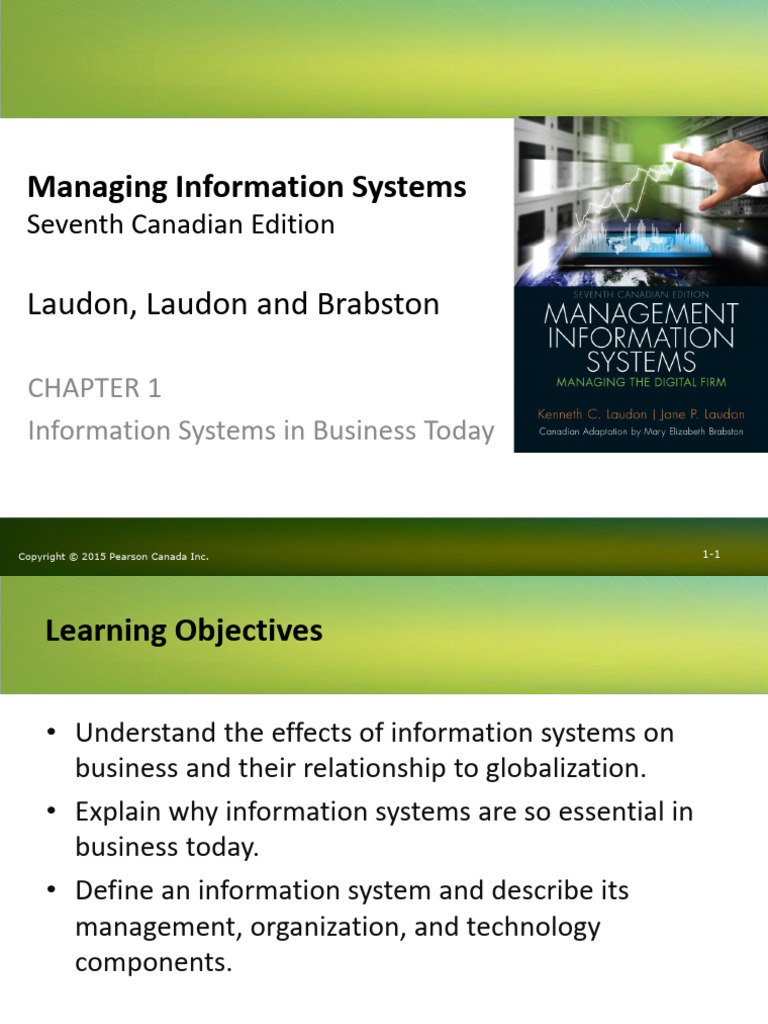 ch01 Information Systems in Business Today | PDF | Information System | System