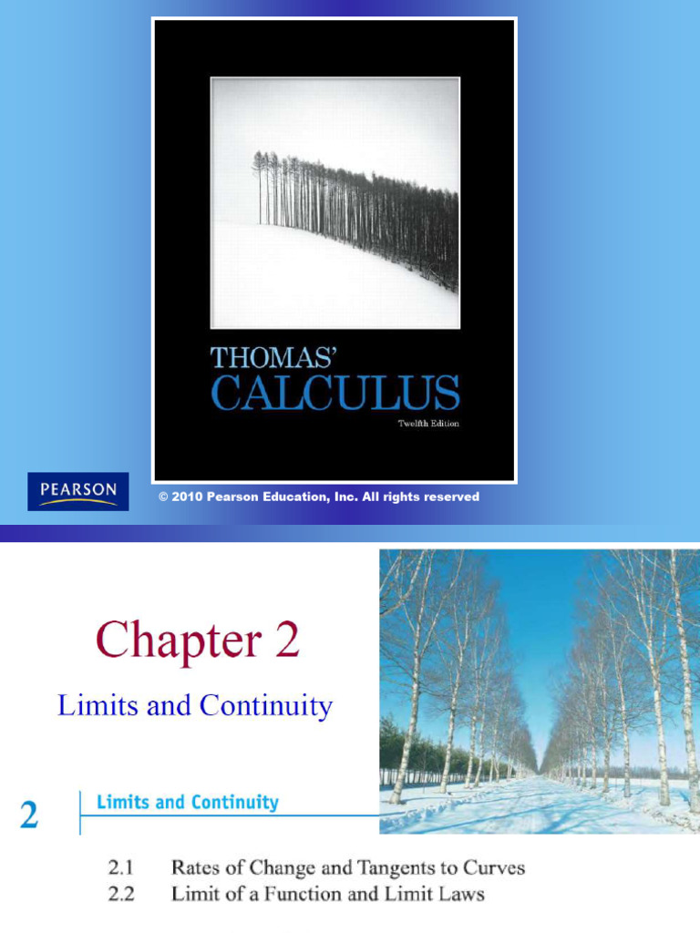 1-Chapter 2 Limits and Continuity | PDF